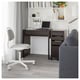 MICKE Desk, black-brown, 28 3/4x19 5/8" - IKEA