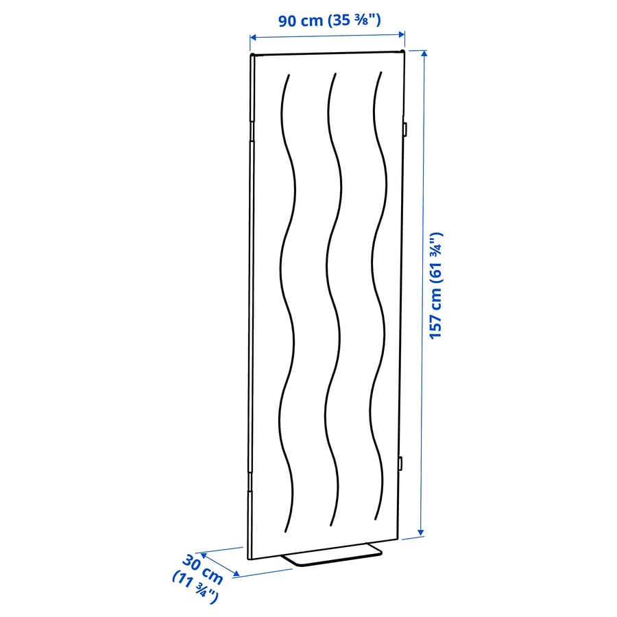 MITTZON acoustic screen, floor standing, Gunnared beige, 353/8x613/4 ...