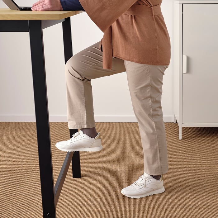 MITTZON conference table, oak veneer/black, 471/4x263/4x413/8" - IKEA