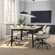 MITTZON conference table, oak veneer/black, 551/8x421/2x291/2" - IKEA