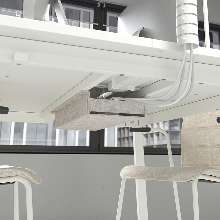 MITTZON conference table, white, 551/8x421/2x291/2" - IKEA