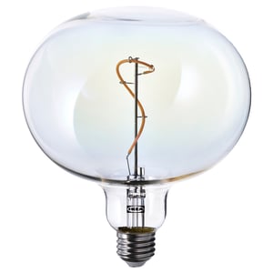 MOLNART LED bulb E26 260 lumen, ellipse shaped multicolor, 6" - IKEA