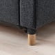 MORABO sleeper sofa, Gunnared dark gray/wood - IKEA