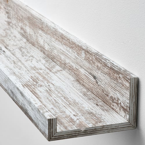 MOSSLANDA picture ledge, white stained pine effect, 215/8" - IKEA
