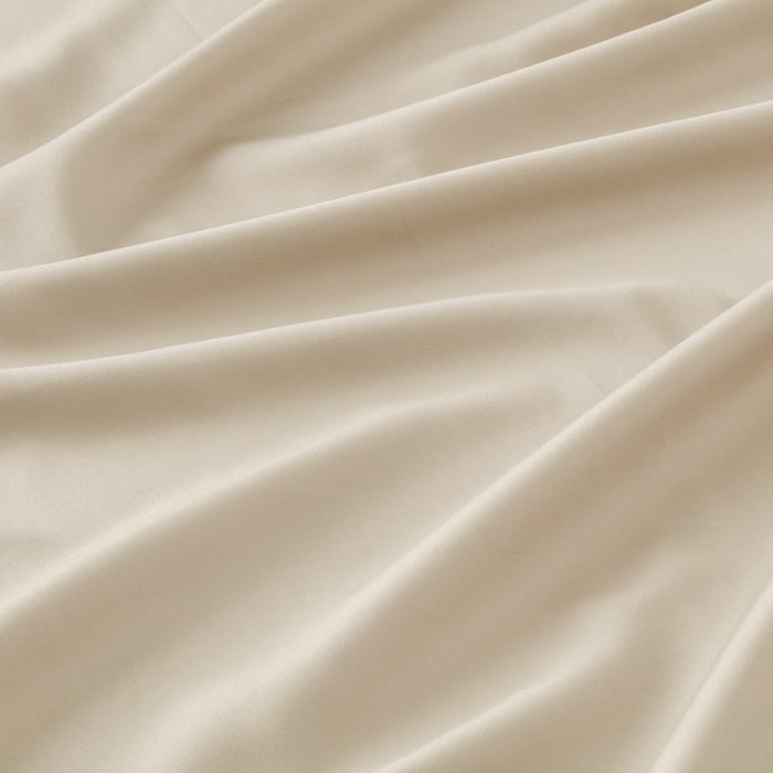 NATTJASMIN flat sheet, light beige, Queen - IKEA