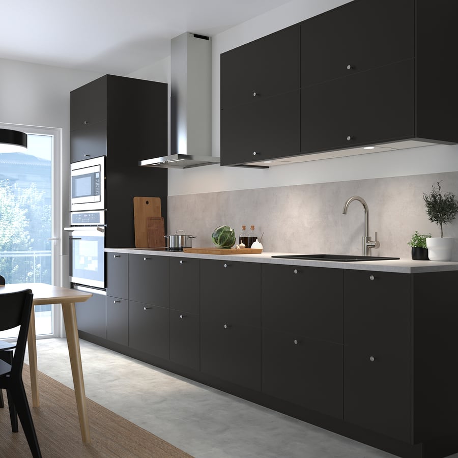 NICKEBO drawer front, matte anthracite, 36x15" - IKEA US