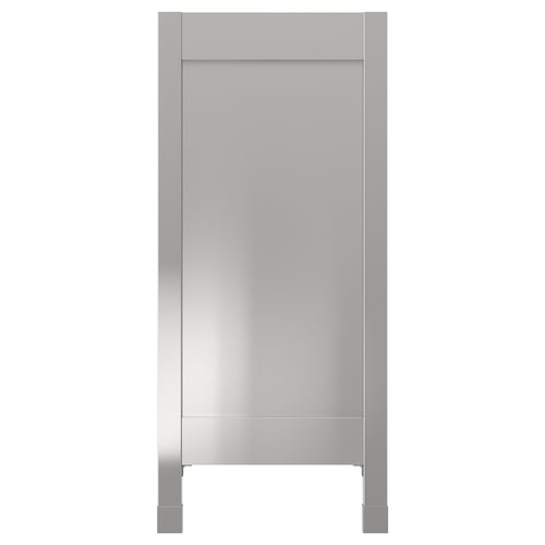NOGSTA cover panel with legs, stainless steel, 15x35" - IKEA
