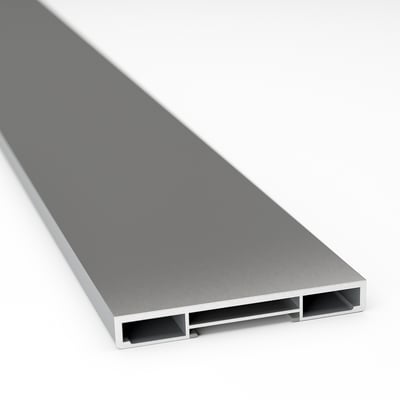 NOGSTA toekick, stainless steel color, 84x41/2" - IKEA
