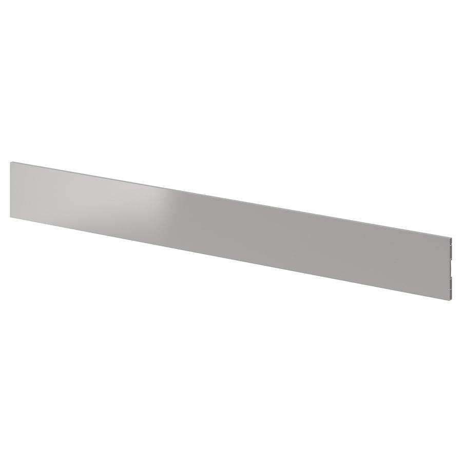 NOGSTA toekick, stainless steel, 84x41/2" - IKEA