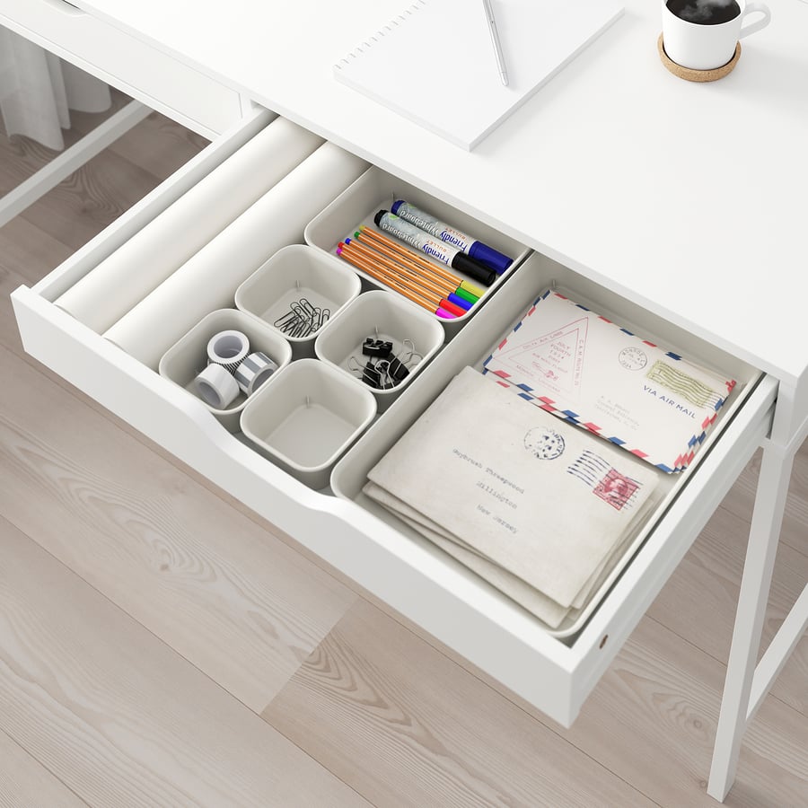 NOJIG organizer, plastic/beige, 4x4x2" - IKEA