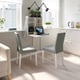 NORBERG / KÄTTIL table and 2 chairs, white/Knisa light gray - IKEA