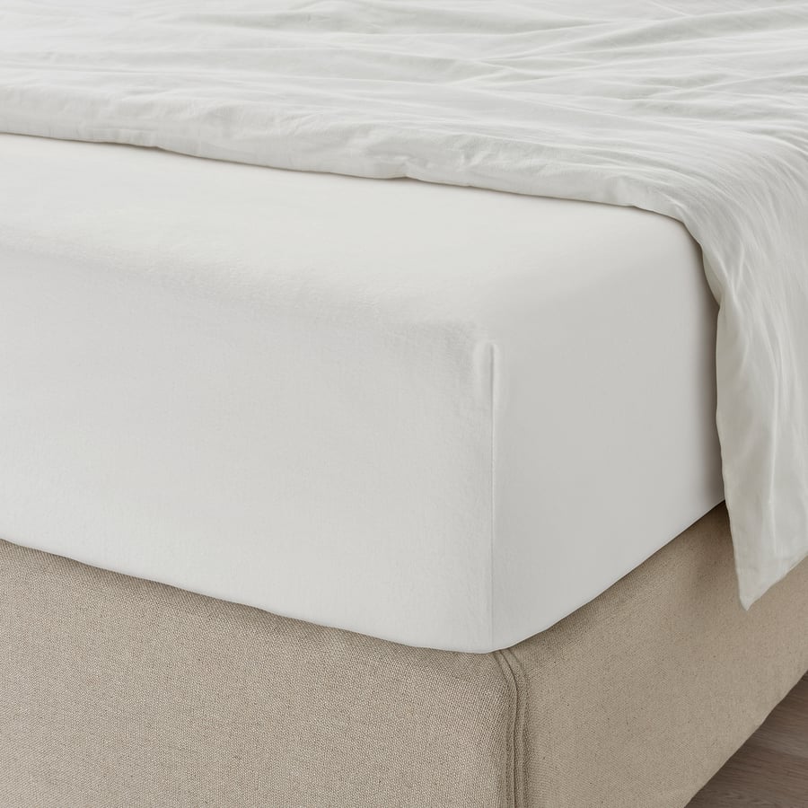NORDRUTA sheet set, white, Twin - IKEA