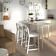 NORDVIKEN bar stool with backrest, counter height/white, 243/8" - IKEA