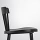 NORRARYD bar stool with backrest, black, 291/8" - IKEA