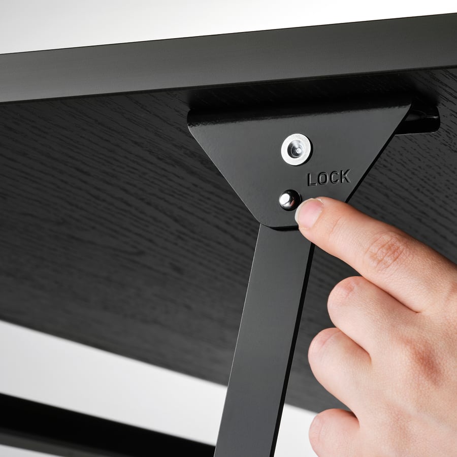 ÖSTAVALL adjustable coffee table, black, 353/8" - IKEA