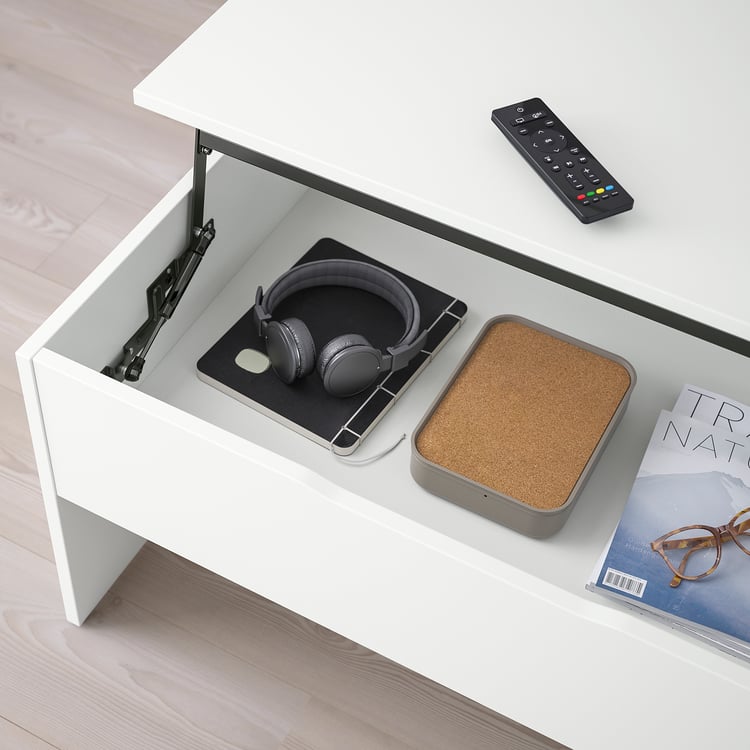 ÖSTAVALL adjustable coffee table, white, 353/8" - IKEA