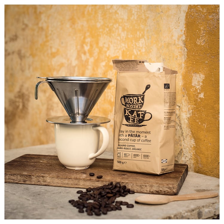 ÖVERST metal coffee filter, stainless steel - IKEA