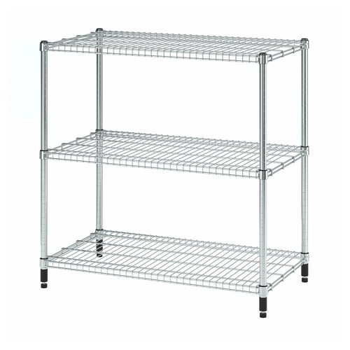 OMAR shelf unit, galvanized, 361/4x195/8x37" - IKEA