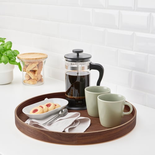OMBONAD tray, walnut, 17" - IKEA US