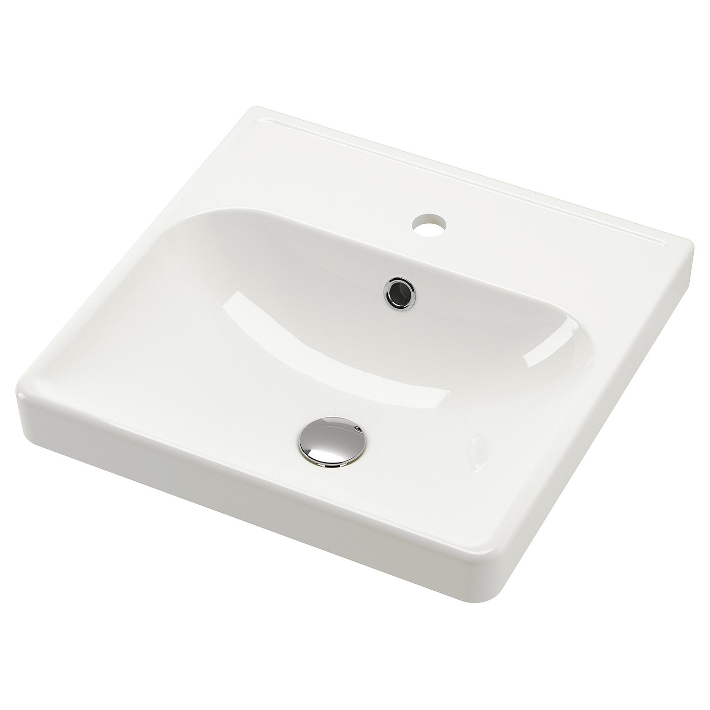 ORRSJÖN semi-recessed sink, white, 20x195/8" - IKEA