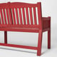 PÄRONHOLMEN bench with backrest, outdoor, red - IKEA