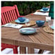 PÄRONHOLMEN bench with backrest, outdoor, red - IKEA