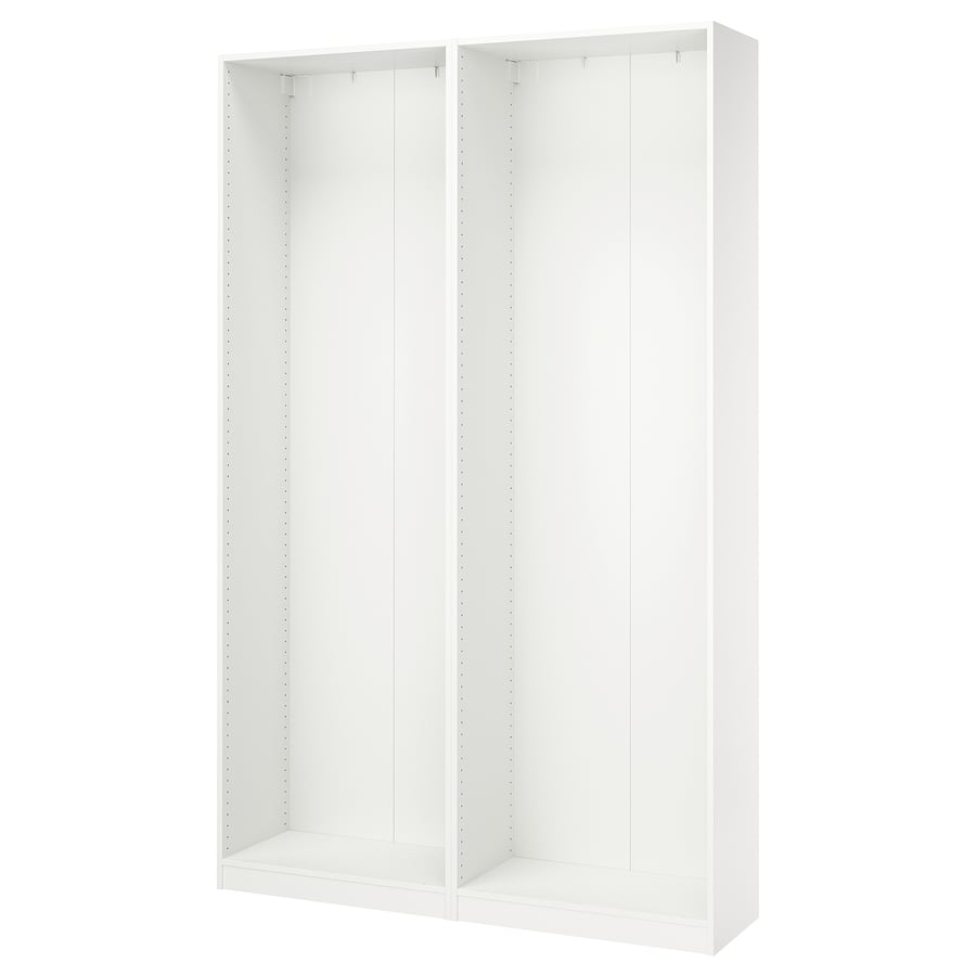 PAX 2 wardrobe frames, white, 587/8x133/4x931/8" - IKEA