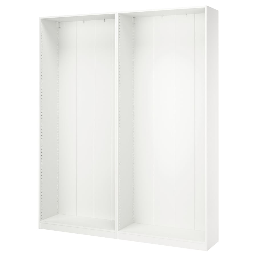 PAX 2 wardrobe frames, white, 785/8x133/4x931/8" - IKEA