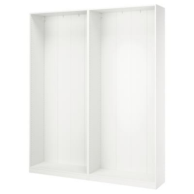 PAX 2 wardrobe frames, white, 785/8x133/4x931/8" - IKEA