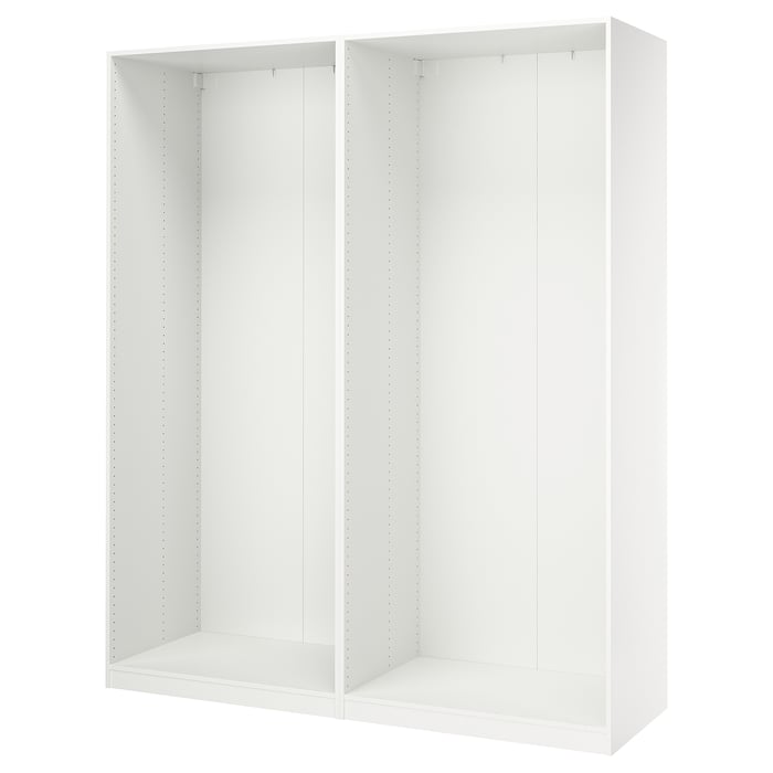 PAX 2 wardrobe frames, white, 785/8x227/8x931/8" - IKEA