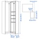 PAX add-on corner unit with 4 shelves, dark gray, 207/8x133/4x791/8" - IKEA