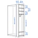 PAX add-on end-unit, white, 77/8x227/8x927/8" - IKEA