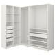 PAX corner wardrobe, white, 631/4/737/8x791/4" - IKEA