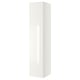 PAX / FARDAL wardrobe combination, white/high-gloss/white, 195/8x143 ...