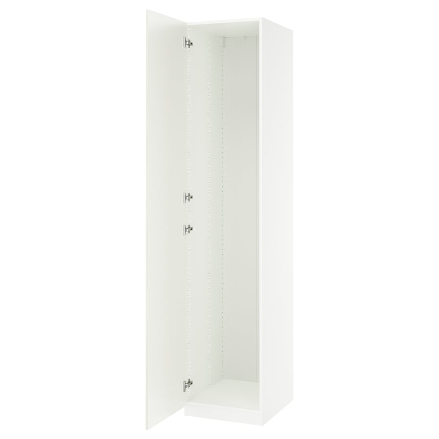 PAX / FARDAL wardrobe combination, white/high-gloss/white, 195/8x231 ...