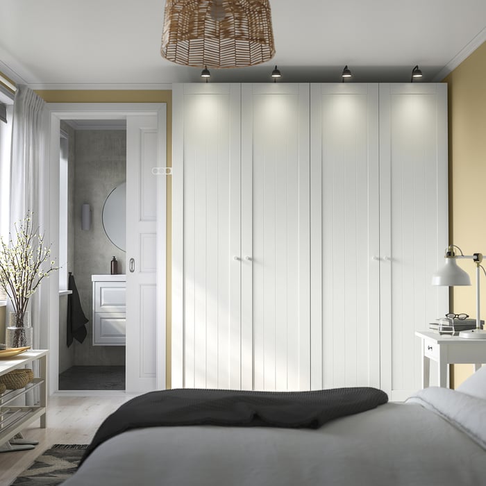 PAX / GULLABERG wardrobe combination, white/white, 783/4x235/8x931/8 ...