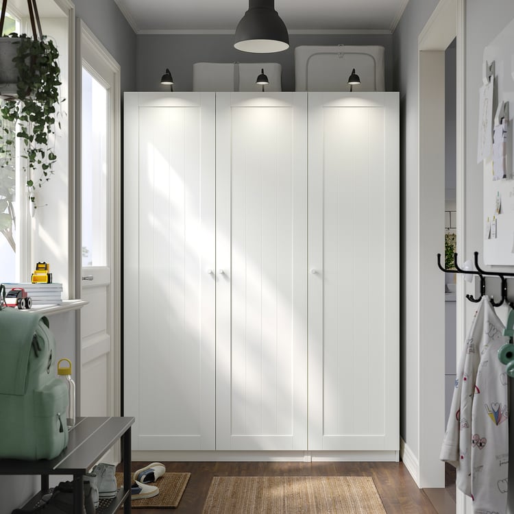 PAX / GULLABERG wardrobe combination, white/white, 59x235/8x791/4" - IKEA