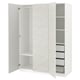 PAX / MISTUDDEN wardrobe combination, white/gray patterned, 59x235 ...