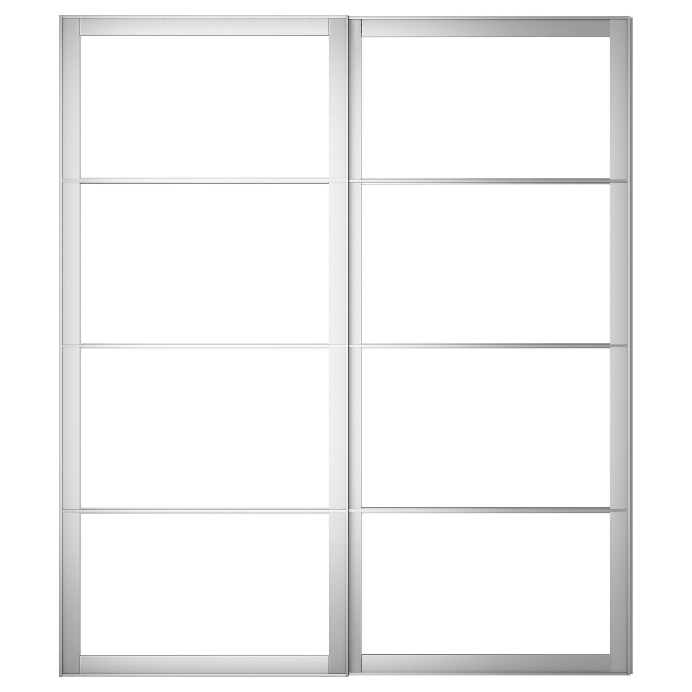 PAX Pair Of Sliding Door Frames Rail Aluminum 78 3 4x92 7 8 IKEA PAX Pair Of Sliding Door Frames Rail Aluminum 78 3 4x92 7 8 IKEA