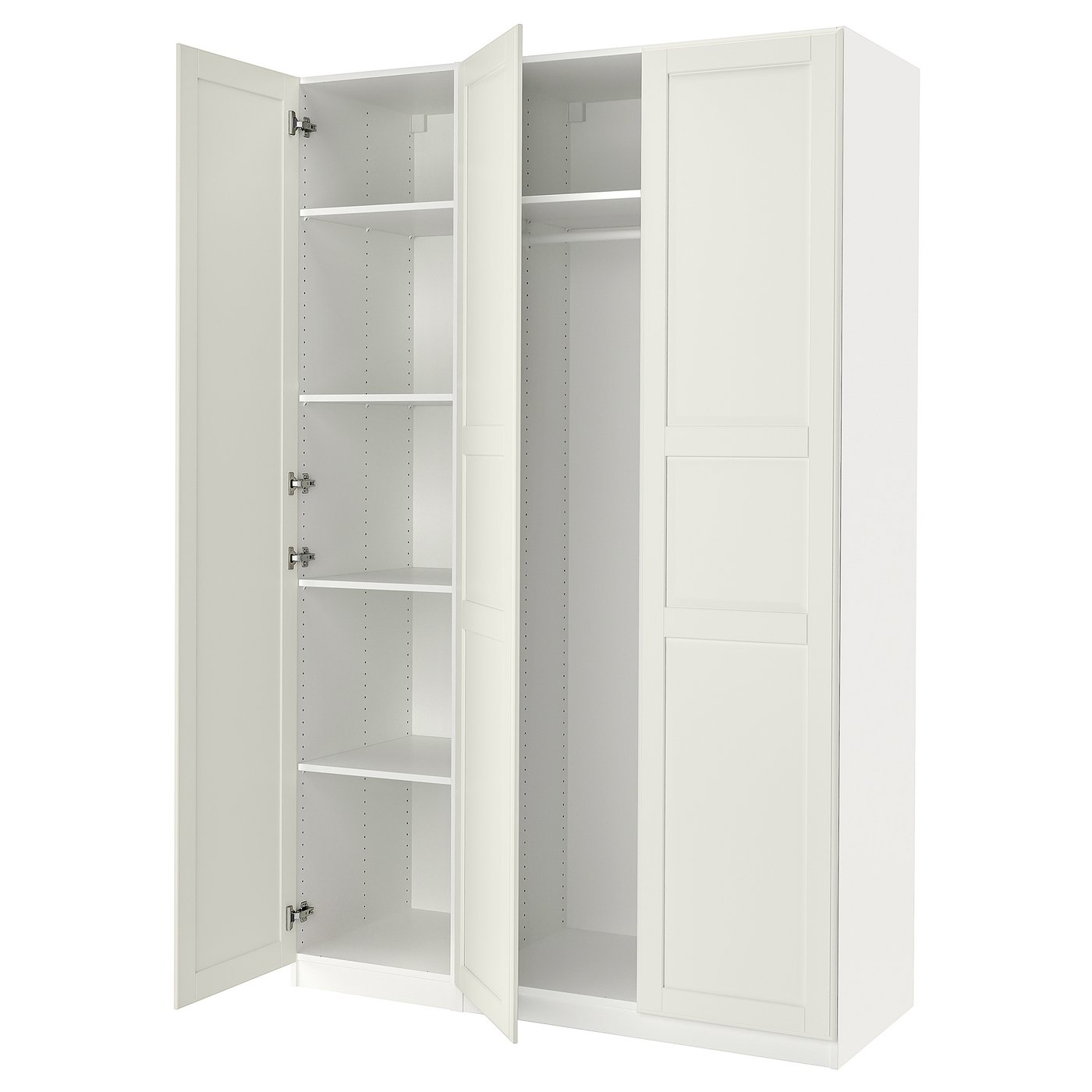 PAX TYSSEDAL Wardrobe combination white mirror glass 59x23 5 8x93 1 8
