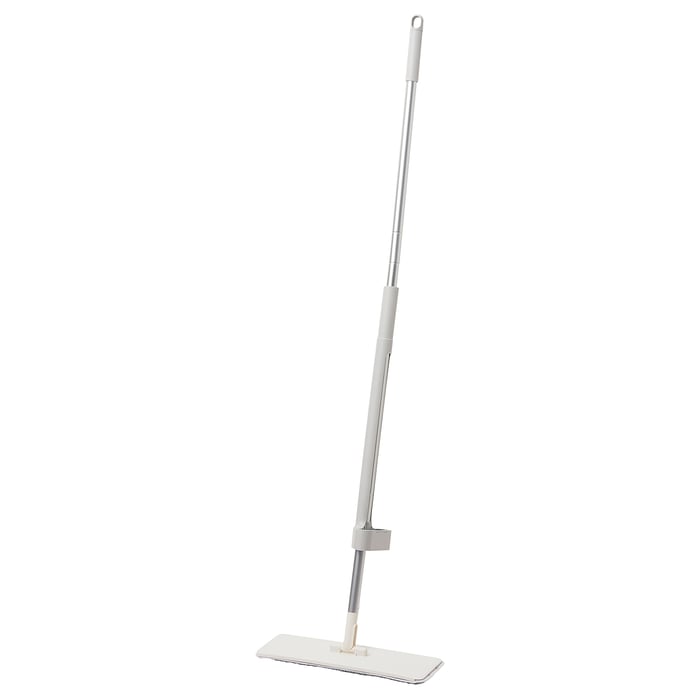 PEPPRIG squeeze-clean flat mop, gray, 4 ¾x14 ½" - IKEA