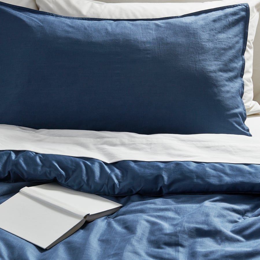 PIGGTISTEL comforter set, dark blue, Full/Queen - IKEA