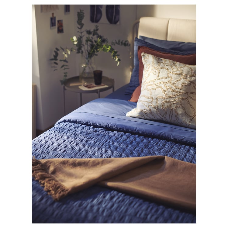 RÄVSTARR comforter set, dark blue, Full/Queen - IKEA