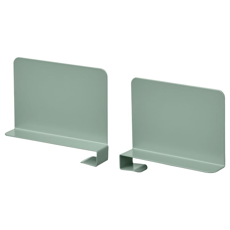 RELATERA bookend, light gray-green, 2 pieces - IKEA