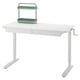 RELATERA desk combination sit/stand, white/light gray-green, 461/8x235 ...