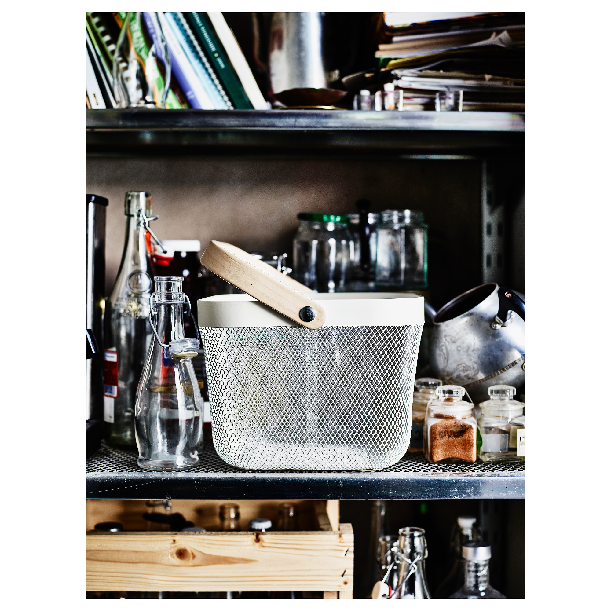 RISATORP Wire basket, white - IKEA