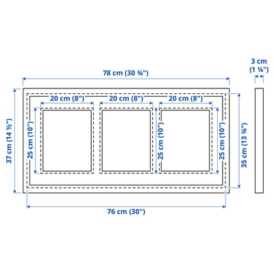 RÖDALM frame for 3 pictures, white, 30x13 ¾" - IKEA