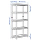 RUNMARÖ shelf unit, dark gray indoor/outdoor, 353/8x153/4x715/8" - IKEA