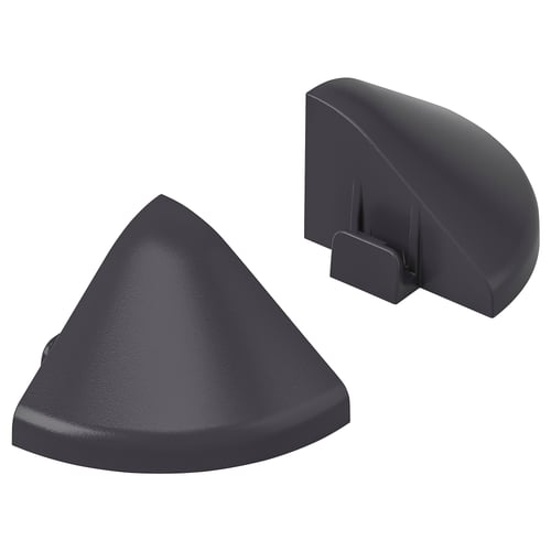 RUNNEN corner edge, outdoor decking, dark gray - IKEA