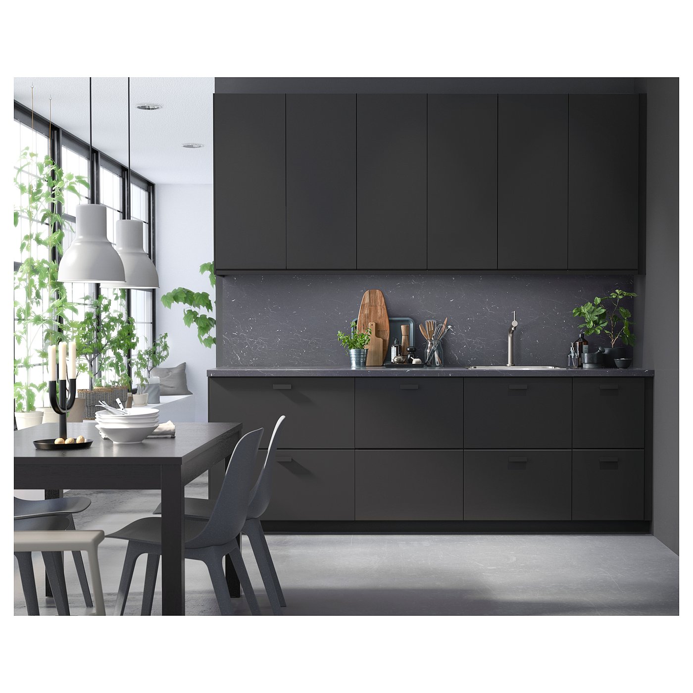 Ikea Black Kitchen Cabinets